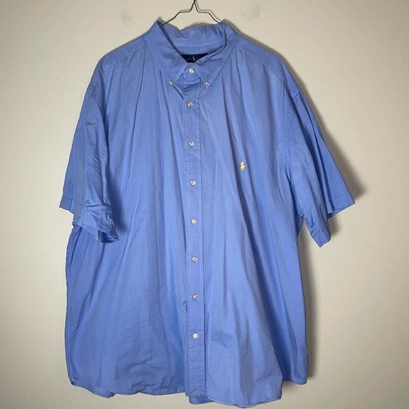 Ralph Lauren | Shirts | Ralph Lauren Light Blue 2xb Twill Short Sleeve ...